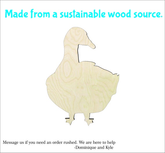 Goose multiple Sizes-wood Cutout Craft Supply-sanded | Etsy