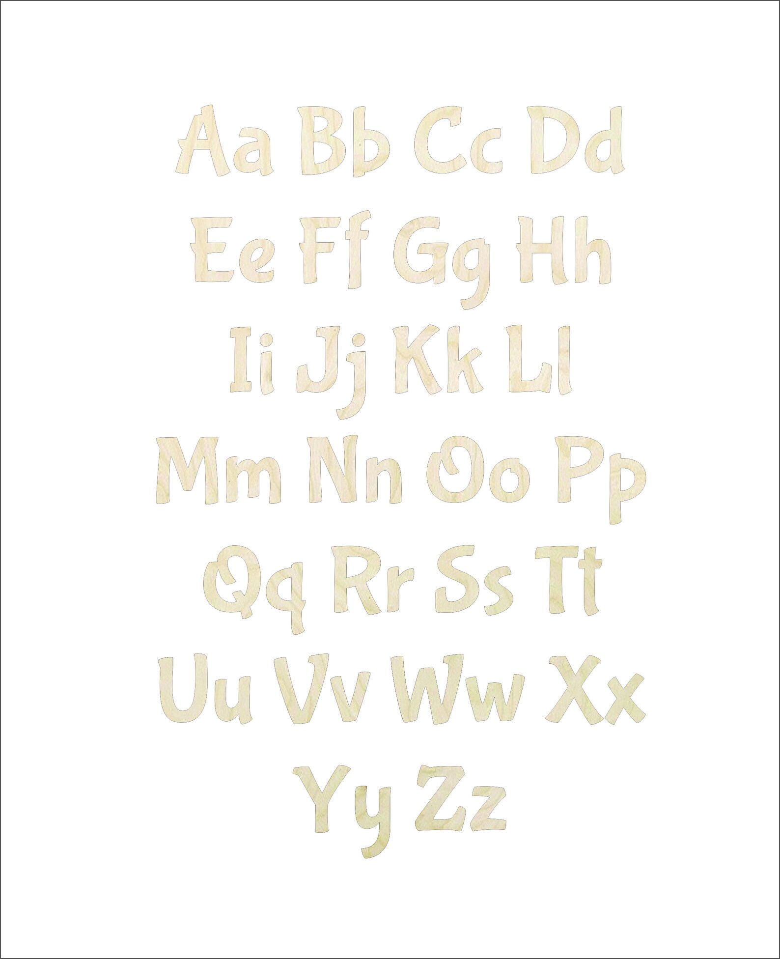 Custom text word Multiple Sizes-cutout Wood Craft Supply | Etsy