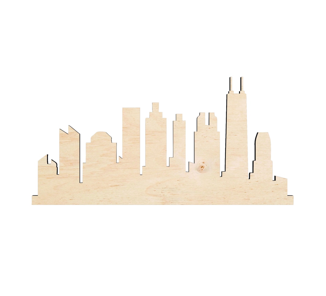 Chicago Skyline Cut Outs -sanded or Unsanded - Etsy