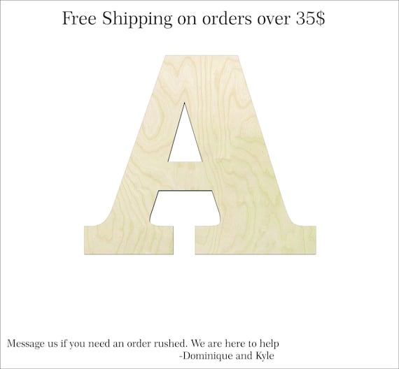 Large Alphabet Cut Outs