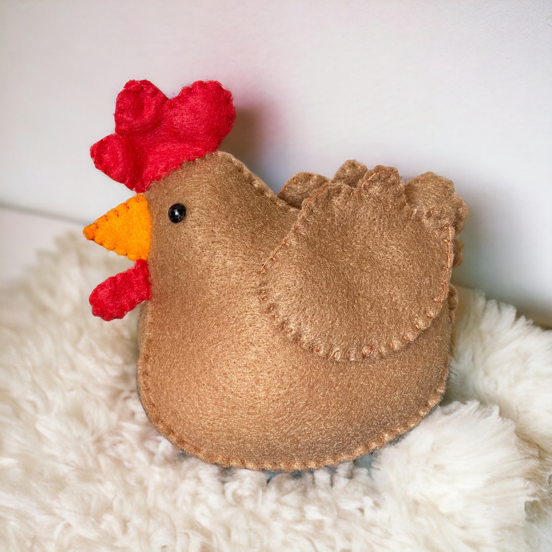 PDF Chicken Felt Plush Desk Toy Handmade Pattern - Etsy