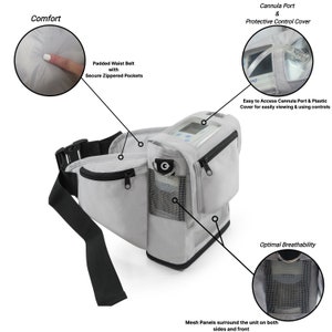 O2totes Hip/fanny Bag Compatible With the Inogen One G5 (I0-500) - Grey ...