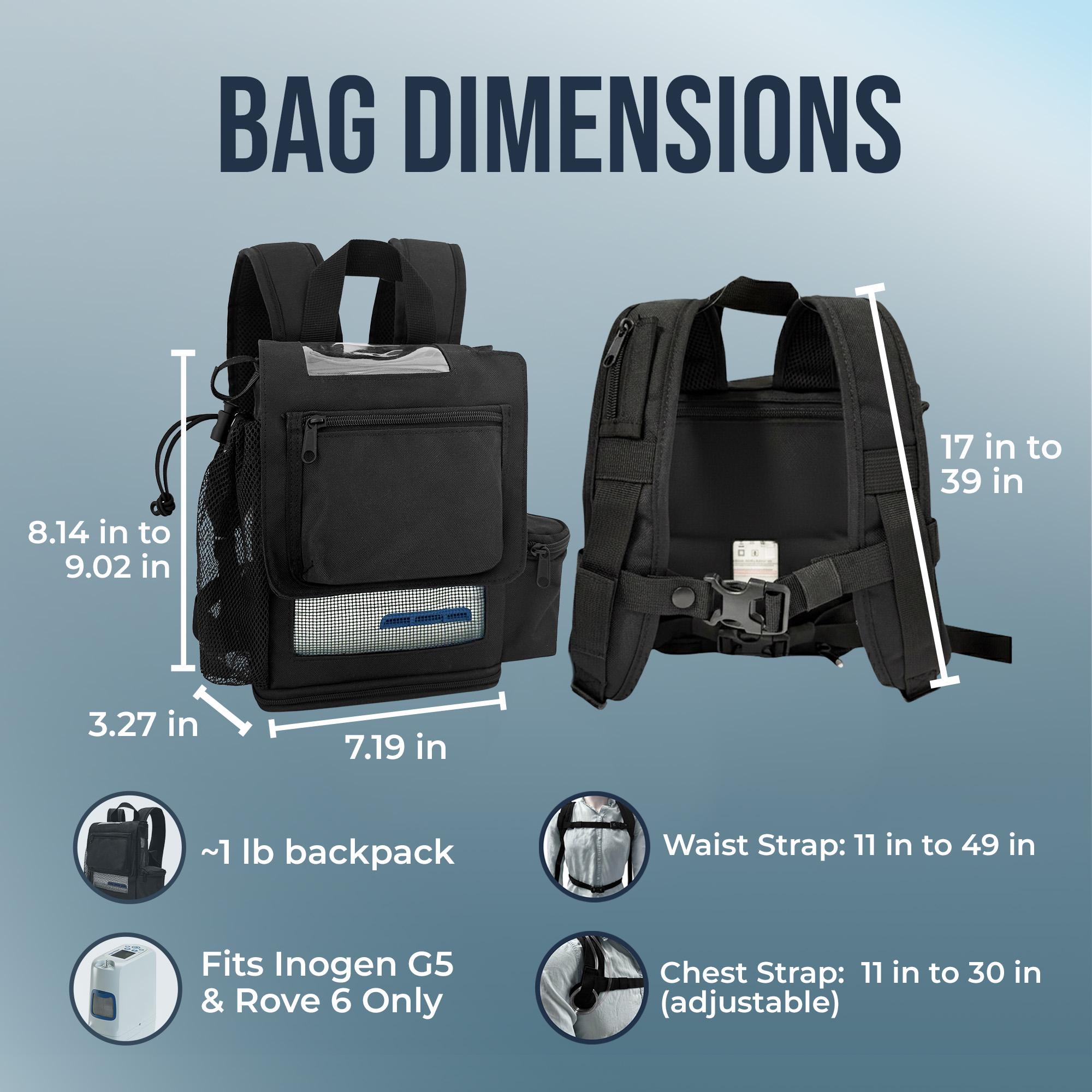 Inogen One G5 & Rove 6 Backpack, Ventilated, Double Padded Straps - Etsy