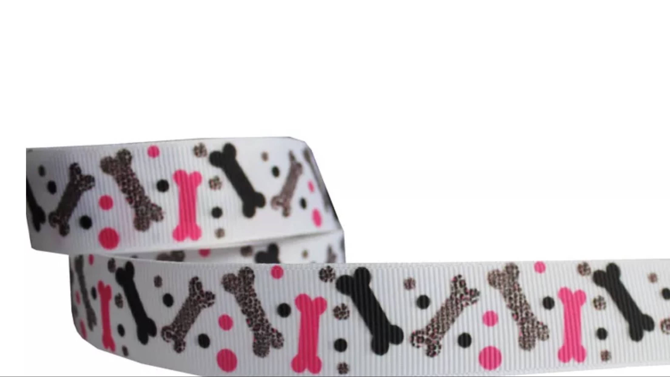 7/8 Dog Bone Ribbon by the Yard U10 | Etsy