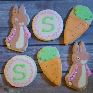 Peter Rabbit Inspired Personalized Baby Shower Sugar Cookies - Etsy