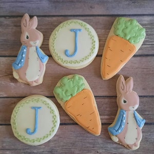 Peter Rabbit Inspired Personalized Baby Shower Sugar Cookies - Etsy