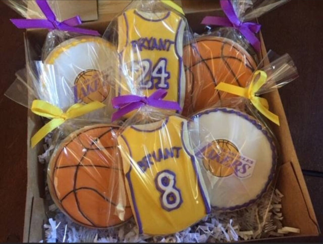 12 Lakers Inspired Basketball Cookies - Etsy