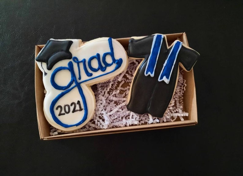 Graduation Cap and Gown Sugar Cookies - Etsy