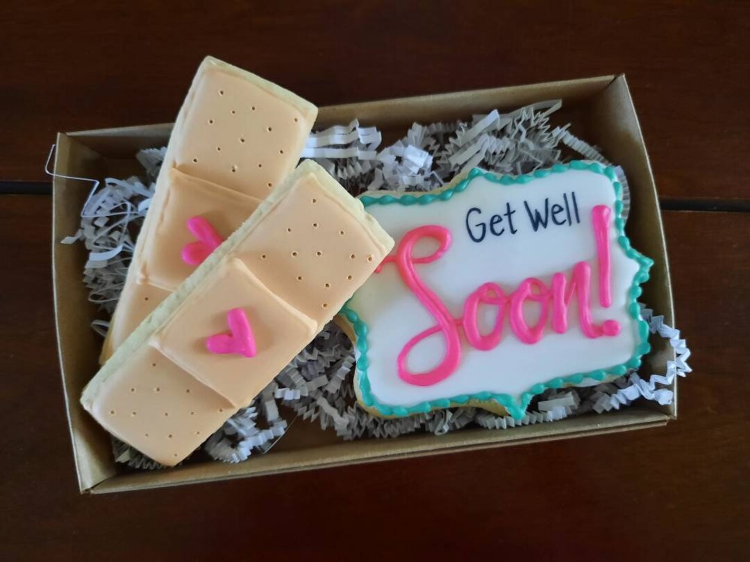 Get Well Soon Bandaid Sugar Cookies - Etsy