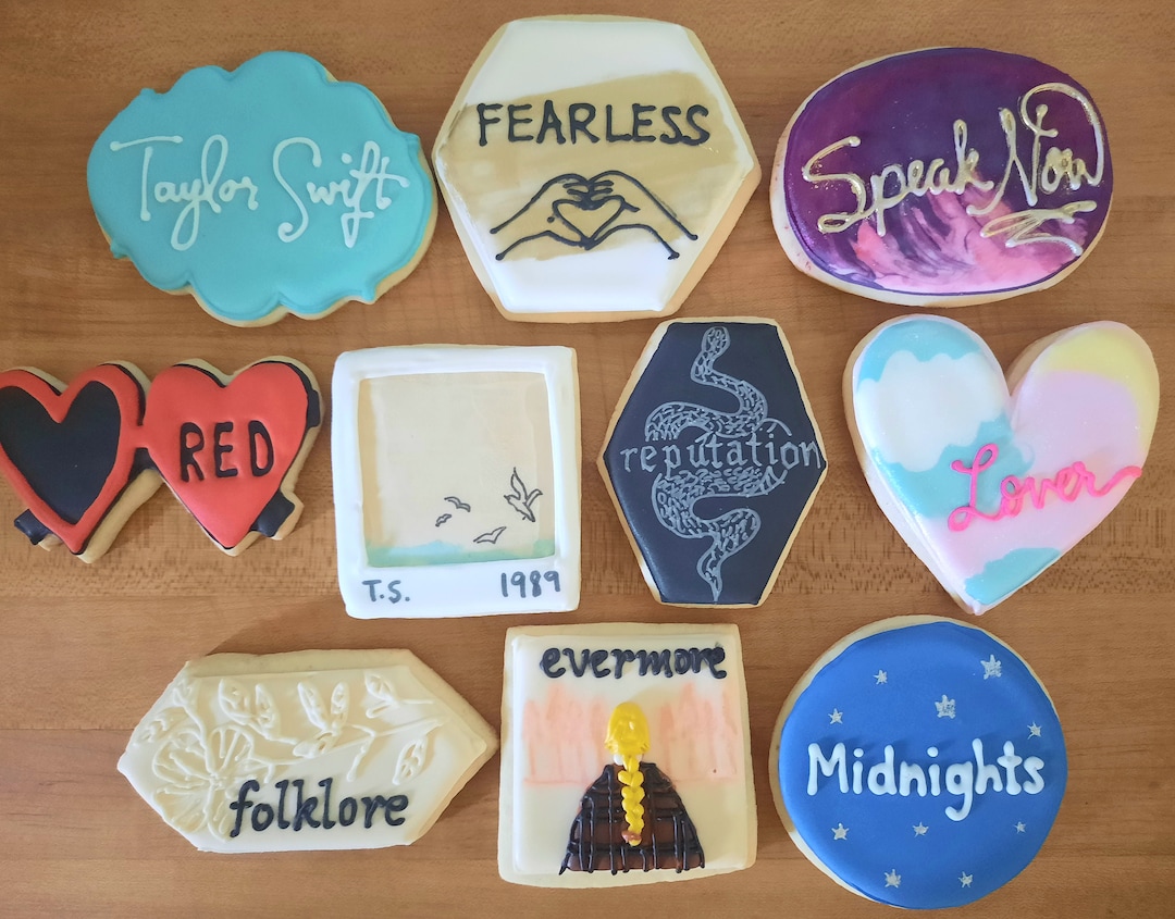 Taylor Swift the Eras Tour Inspired Sugar Cookies Fearless Speak Now ...