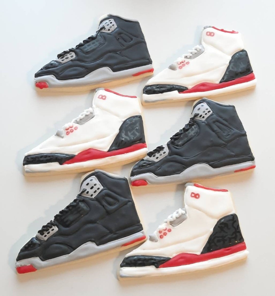 Retro Jordans Inspired Sneaker Sugar Cookies - Etsy