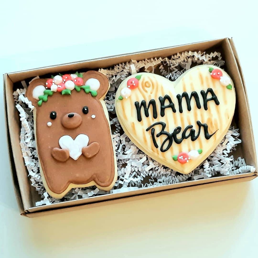 Mother's Day Mama Bear Sugar Cookies - Etsy
