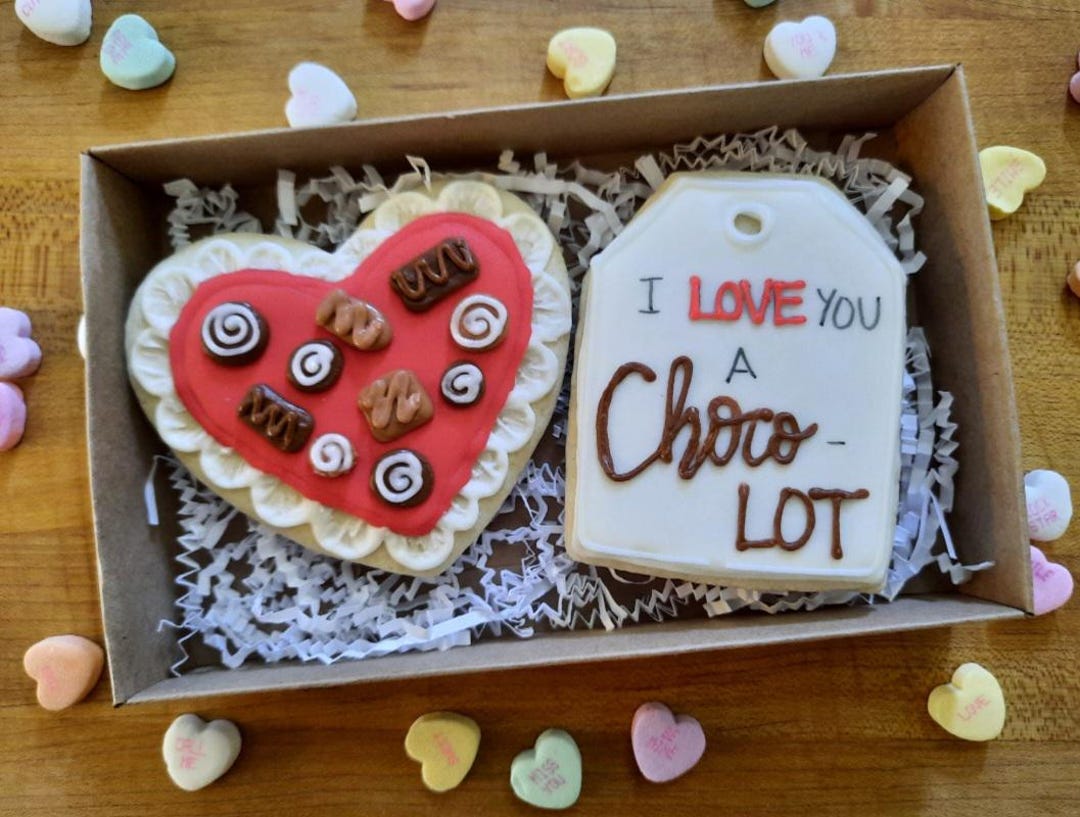 I Love You a Choco-lot Valentine's Day Sugar Cookies - Etsy