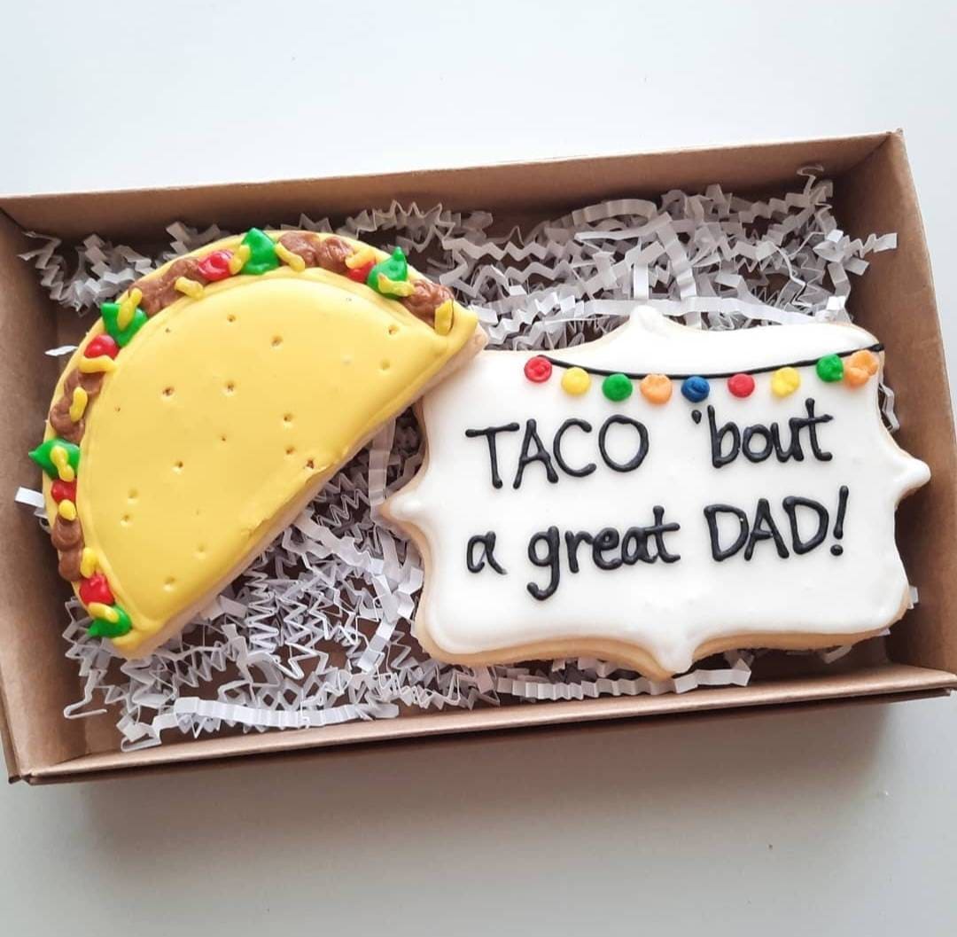 Taco 'bout a Great Dad Father's Day Sugar Cookies - Etsy