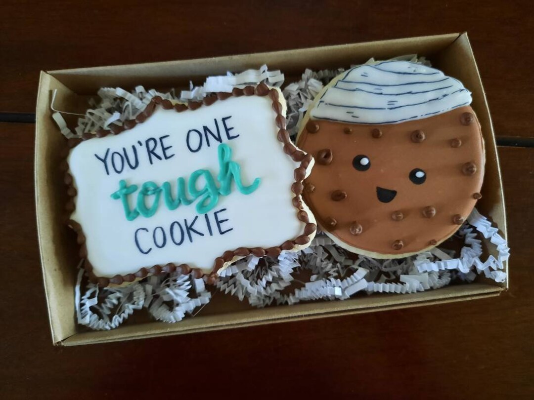 You're One Tough Cookie Get Well Sugar Cookies - Etsy
