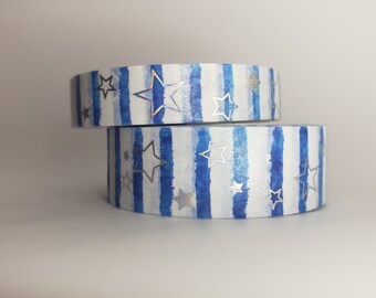 Blue Star Washi Tape | Etsy