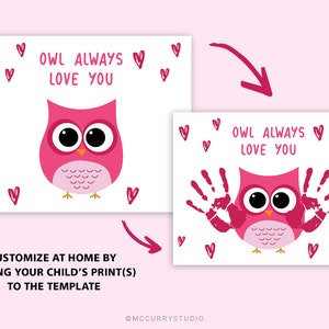 Valentine's Day Handprint Art Craft, Handprint Art, Handprint Craft ...