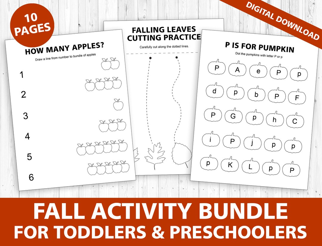 Fall Activity Printable | Preschool Printable Activity | Autumn ...