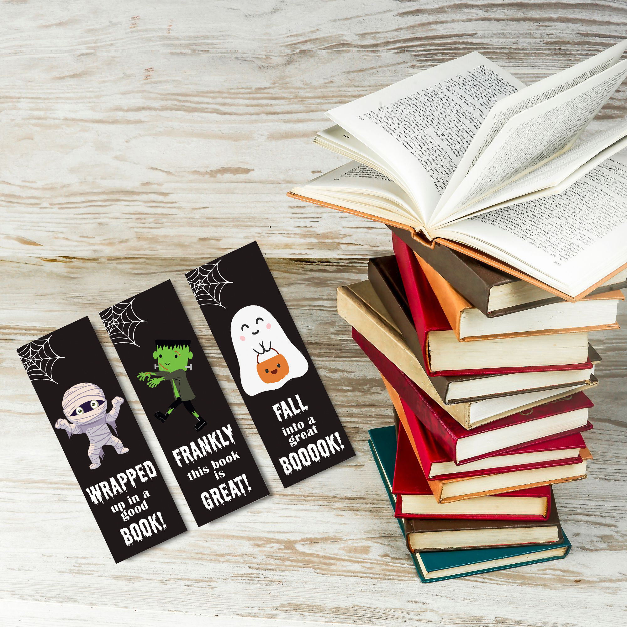 Printable Halloween Bookmarks: Monster Set of 8 (PDF) - Etsy