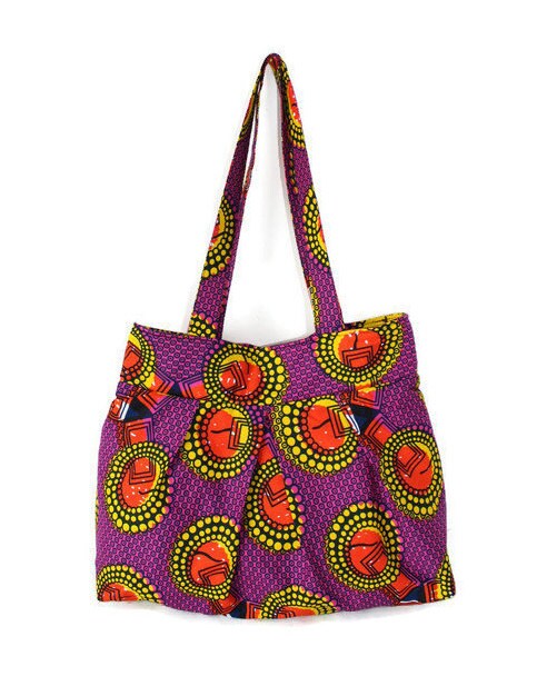 African Print Tote Bag Shoulder Bag Tote with Pockets | Etsy