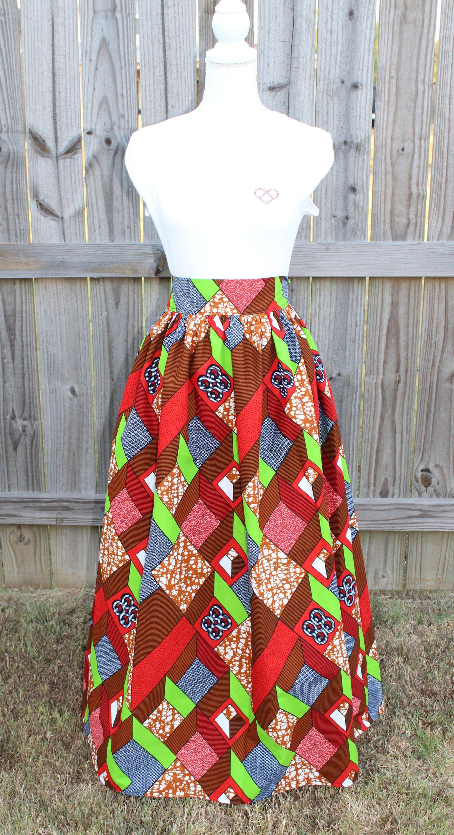 African Print Fabric Custom Made Skirts With Pockets and Lined - Etsy
