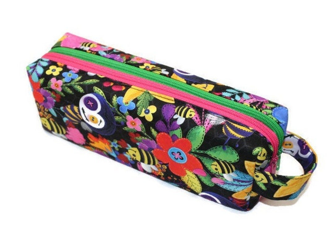 Double Zipper Pencil Case Travel Kits Pouch With 2 - Etsy Singapore