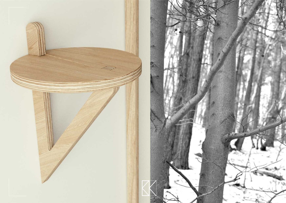 Tree Wall Shelf/ Small Deisgn / Moden Shelf - Etsy
