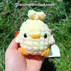Crochet Mini Chick Plushie: Handmade Amigurumi Toy - Etsy