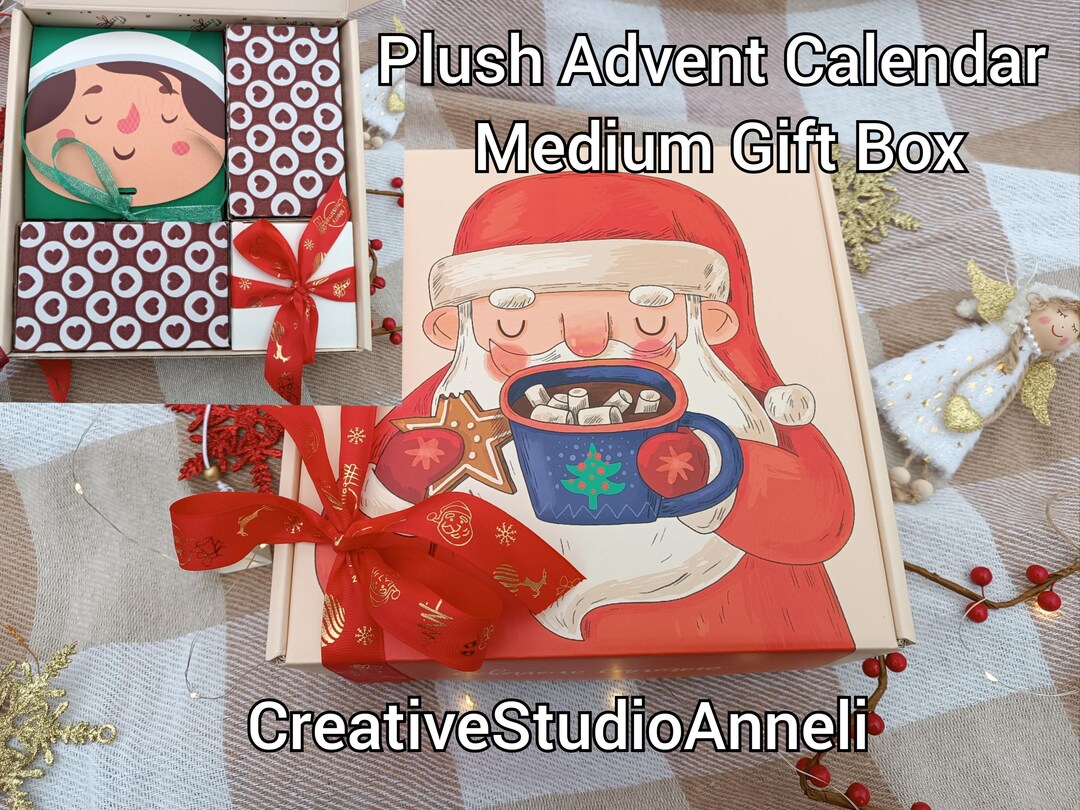 Medium Plush Advent Calendar • Plushie Gift Box • Handmade Christmas ...