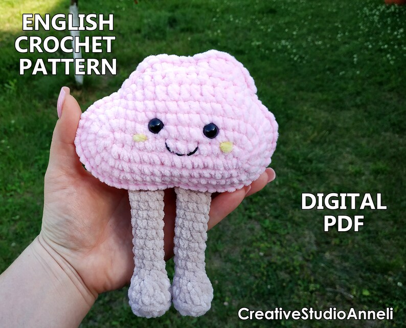 Crochet Cloud Plushie PATTERN/ Amigurumi Cloud Pattern/ Pdf - Etsy
