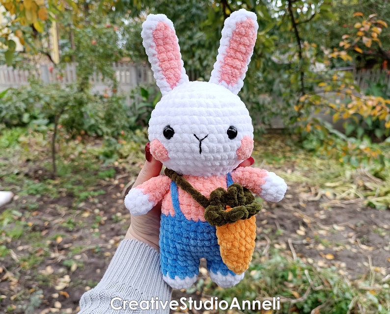 Crochet Bunny Plushie/ Amigurumi Rabbit/ Plush Toy/baby Toy/ - Etsy