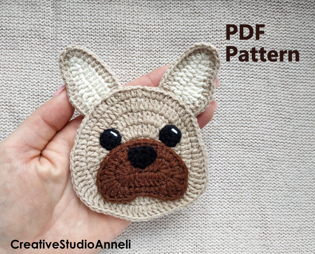 Crochet Dog Applique Pattern: Puppy Motif, Clothes Decor (PDF Pattern ...