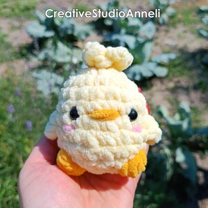 Crochet Mini Chick Plushie: Handmade Amigurumi Toy - Etsy