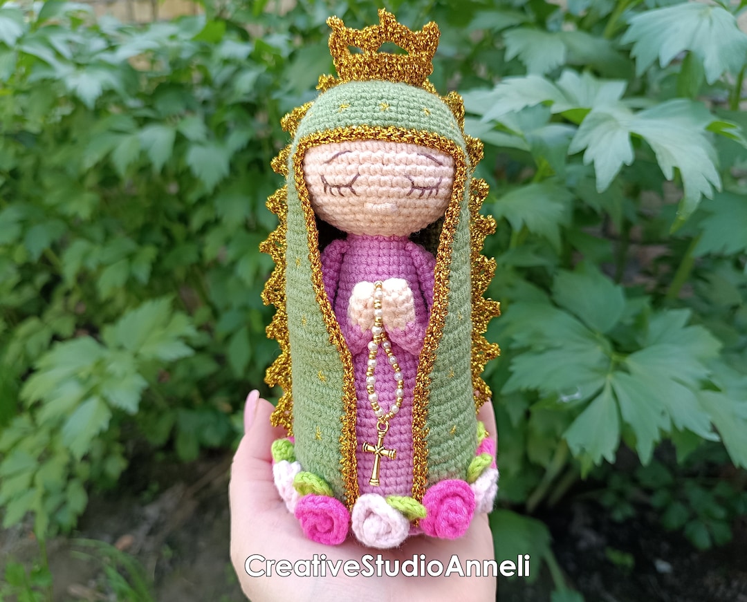 Blessed Virgin Mary Crochet Amigurumi/ Virgin Mary Amigurumi Doll ...
