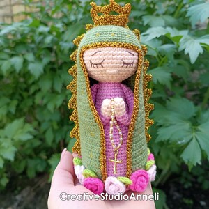 Blessed Virgin Mary Crochet Amigurumi/ Virgin Mary Amigurumi Doll ...
