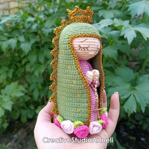 Blessed Virgin Mary Crochet Amigurumi/ Virgin Mary Amigurumi Doll ...