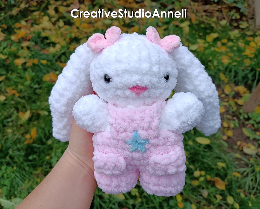 Crochet Fluffy Bunny Plushie/ Cutie Rabbit Plush/ Amigurumi/ Crochet ...