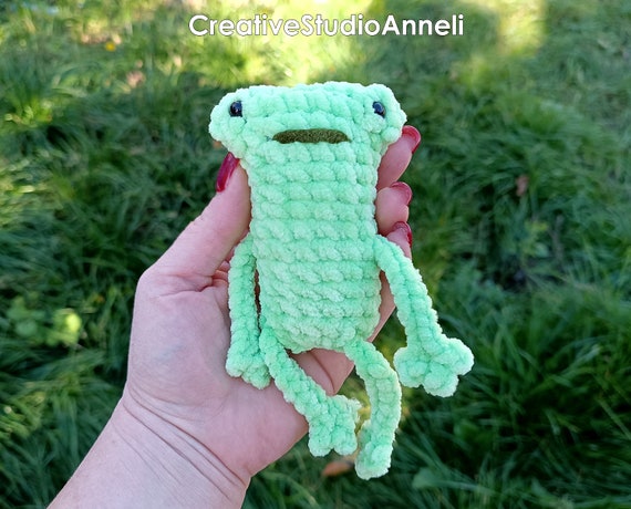 Amigurumi Crochet Frog Toy/ Kawaii Frog Plushie Toy/ Leggy - Etsy