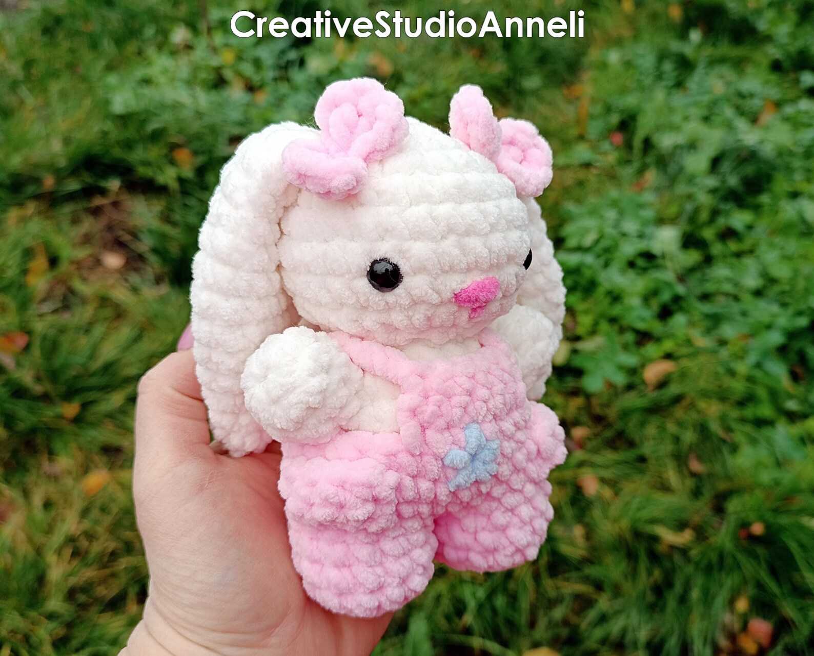 Crochet Bunny Plushie/ Cutie Rabbit Plush/ Amigurumi Bunny/ - Etsy