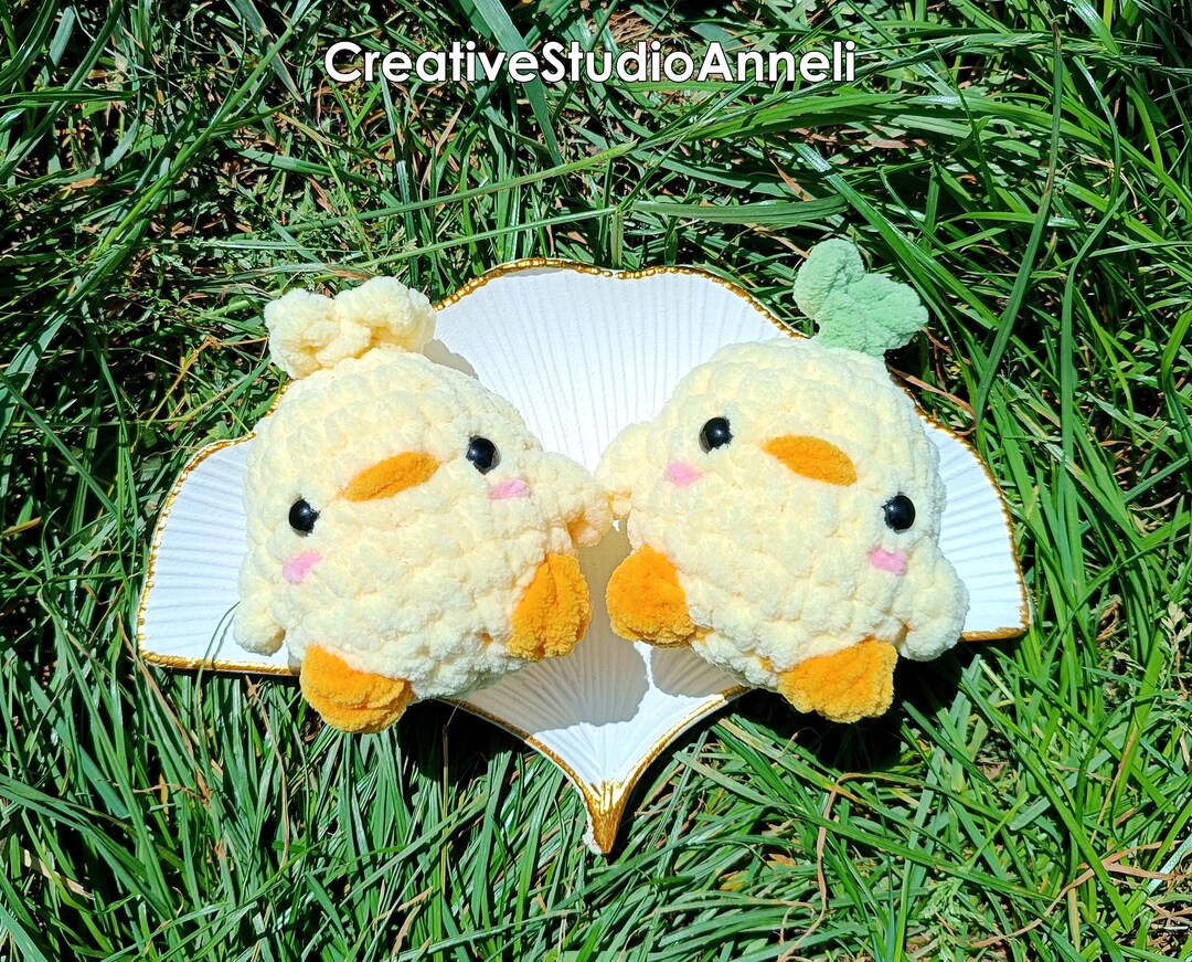 Crochet Mini Chick Plushie: Handmade Amigurumi Toy - Etsy