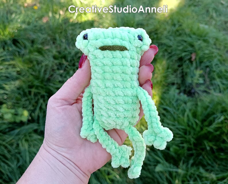 Amigurumi Crochet Frog Toy/ Kawaii Frog Plushie Toy/ Leggy - Etsy