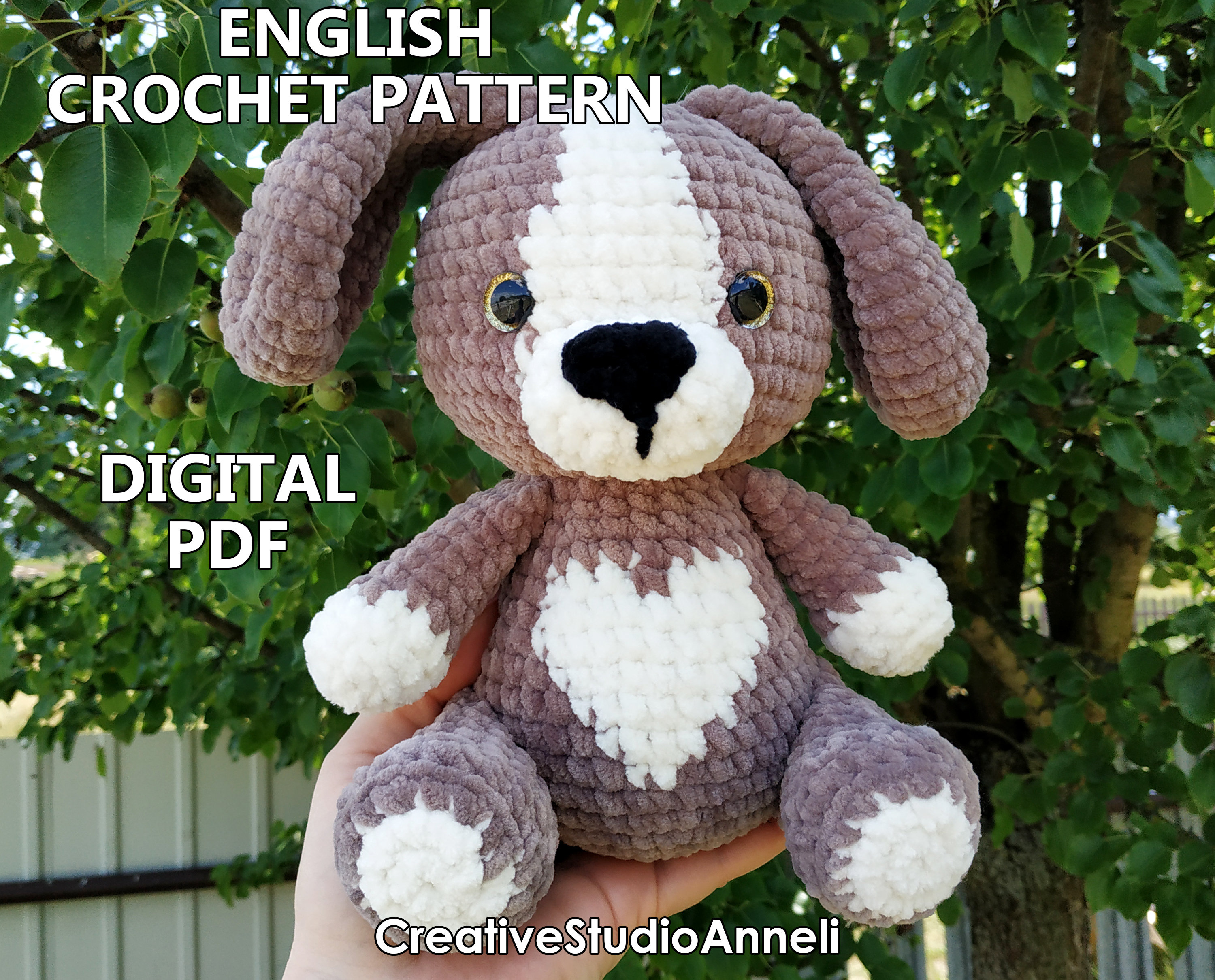 Crochet Puppy Plushie PATTERN/ Amigurumi Dog Pattern/ Pdf - Etsy