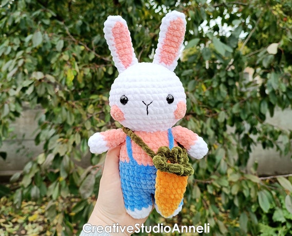 Crochet Bunny Plushie/ Amigurumi Rabbit/ Plush Toy/baby Toy/ - Etsy