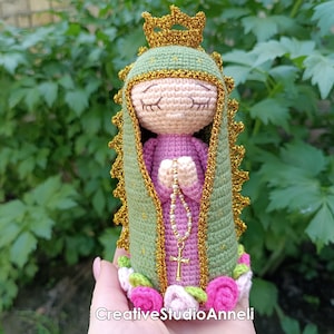 Blessed Virgin Mary Crochet Amigurumi/ Virgin Mary Amigurumi Doll ...