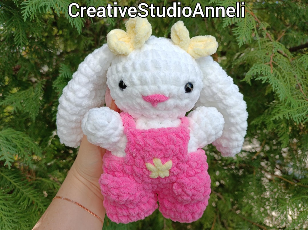 Crochet Fluffy Bunny Plushie/ Cutie Rabbit Plush/ Amigurumi/ Crochet ...