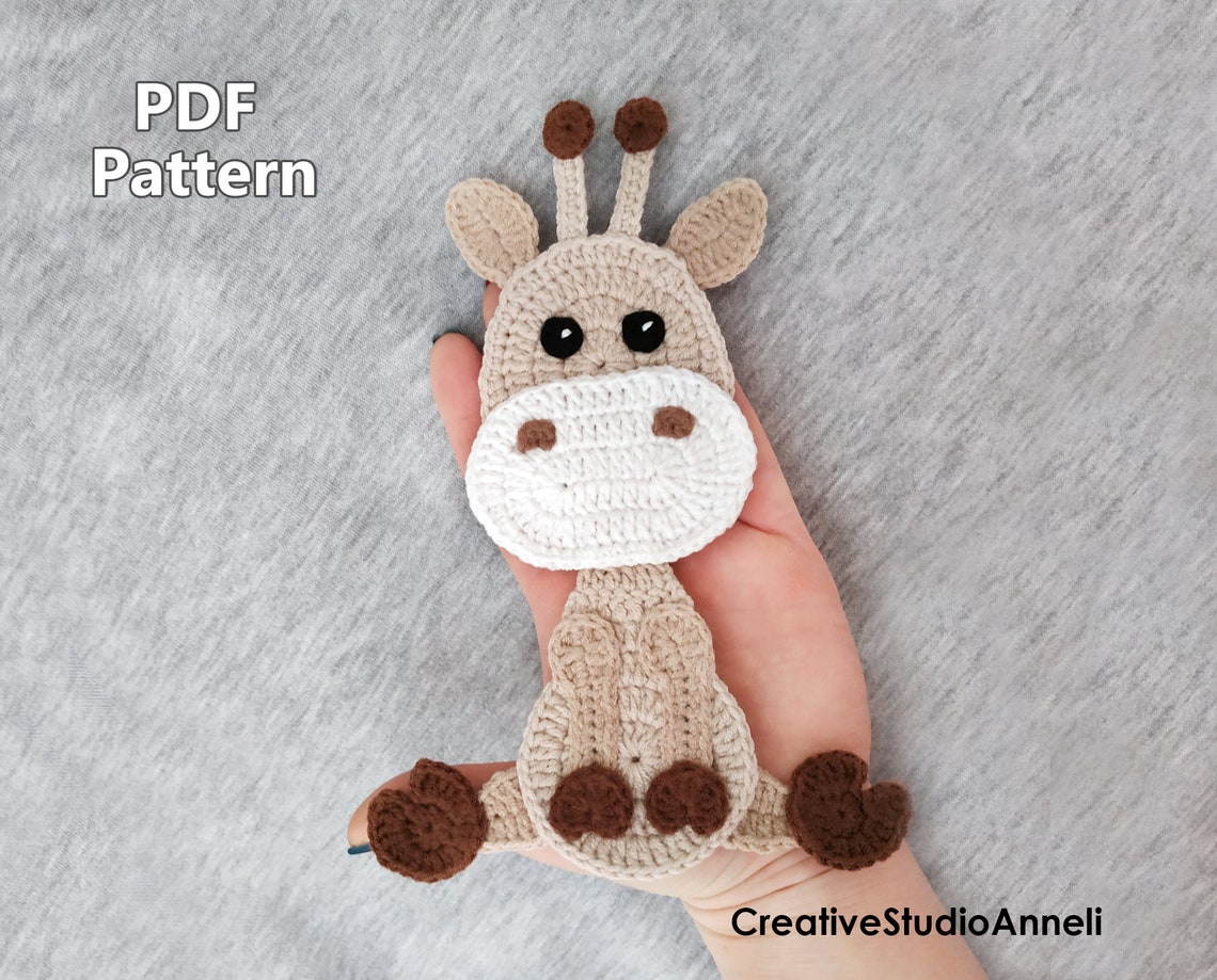 Crochet Pattern/ PDF/ Crochet Giraffe Applique Pattern/ - Etsy