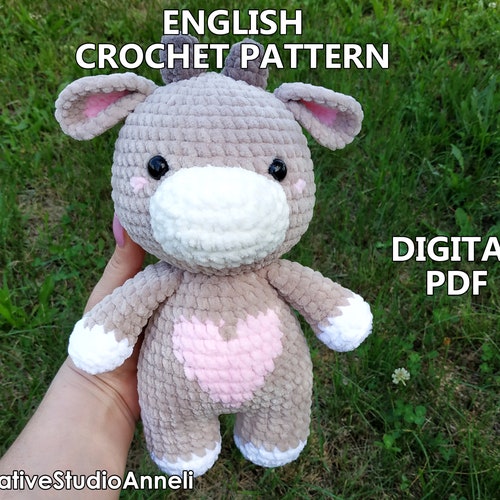 Crochet Cow Plushie PATTERN/ Amigurumi Cow Pattern/ Pdf - Etsy