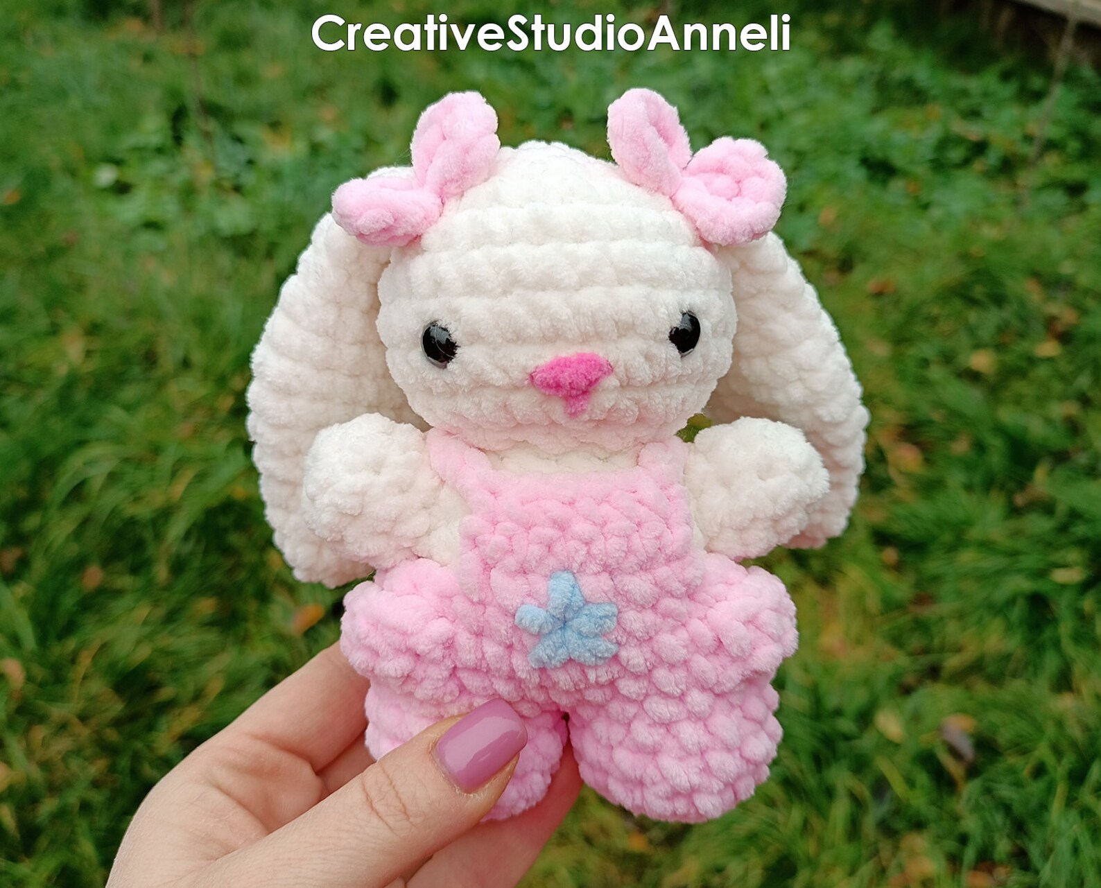 Crochet Bunny Plushie/ Cutie Rabbit Plush/ Amigurumi Bunny/ - Etsy