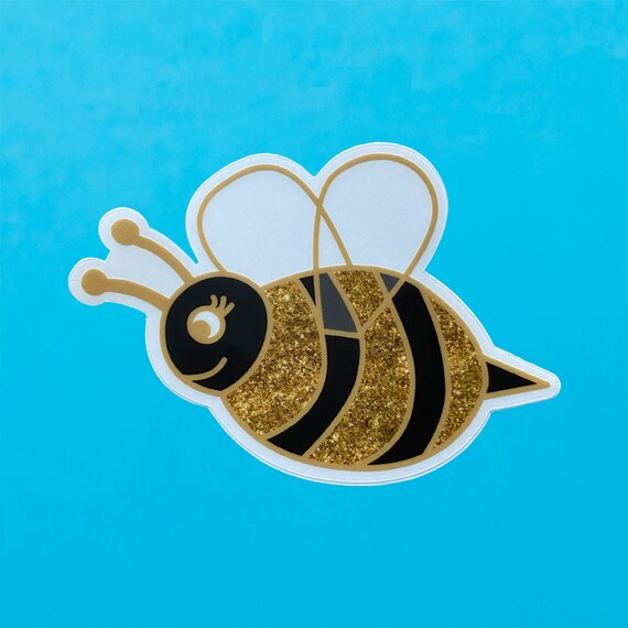 Scrapbooking Glitter Bee Sticker Stickers etna.com.pe