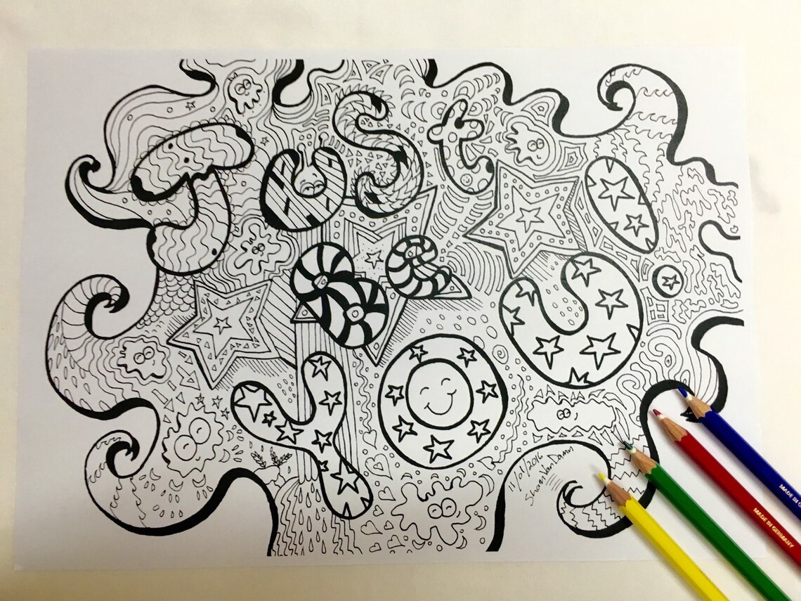 Just Be You Coloring Page ( Adult Coloring Book Adult Coloring Page Art ...